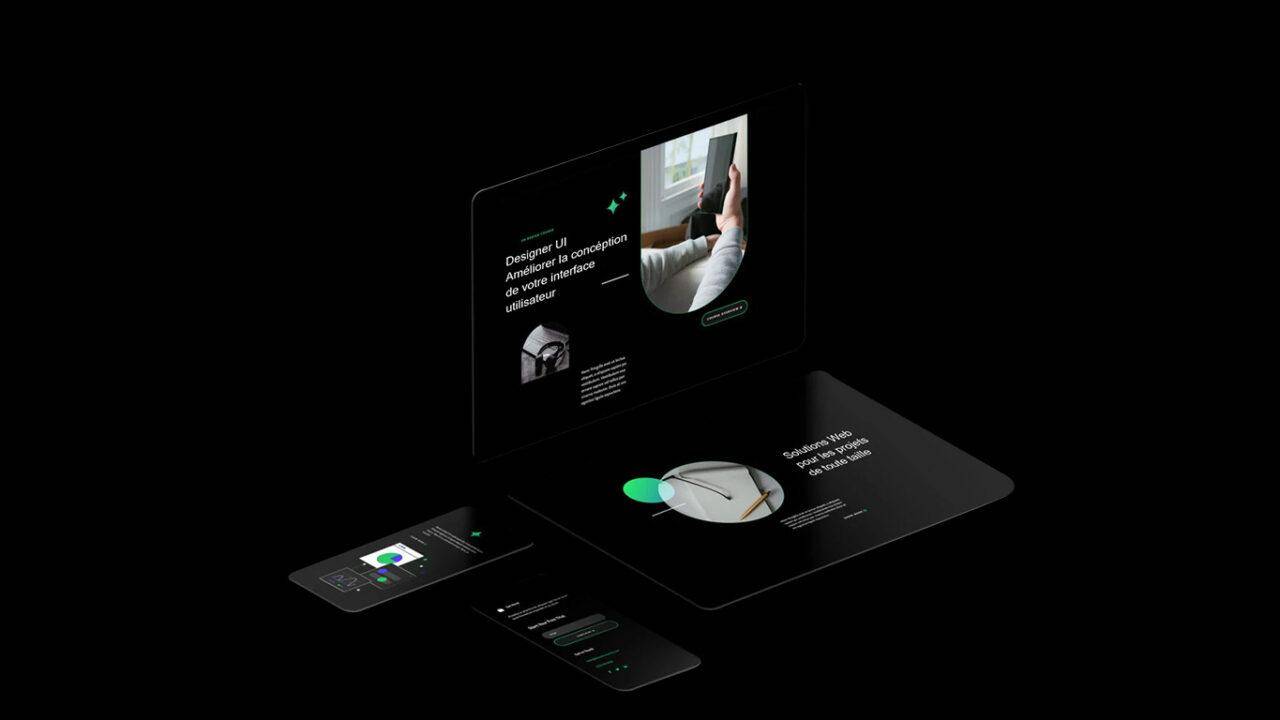 Accueil team - intuitif design